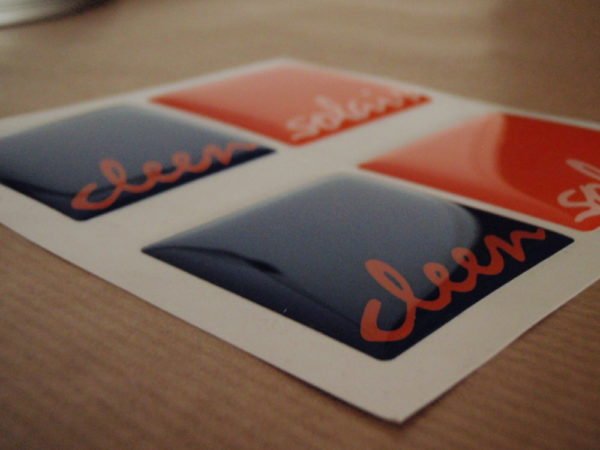 Doming Aufkleber - Anodized